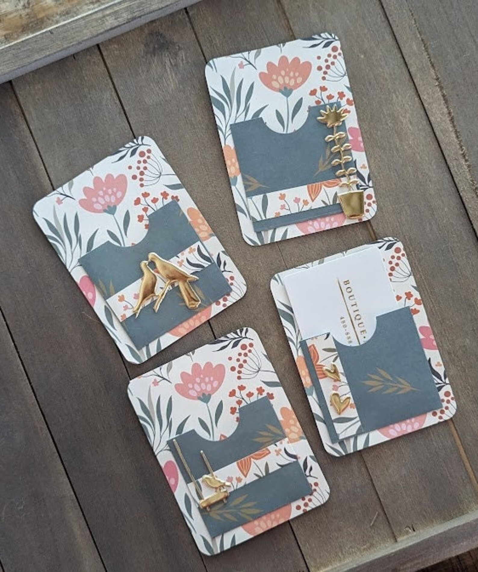 Gift Card Holder/library Pocket - Set of 4- All Occasion - Etsy