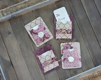 Gift Card Holder/library Pocket Set of 4 All Occasion - Etsy