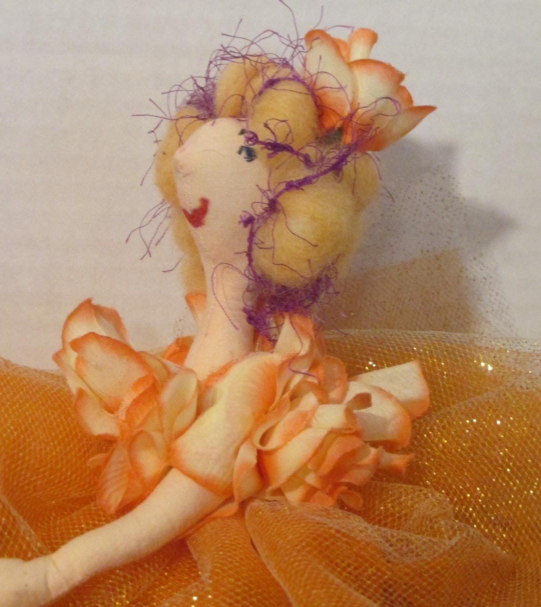 Fairy, Ballerina Fairy, Art Doll, 10-inch Fairy With Straight Legs ...