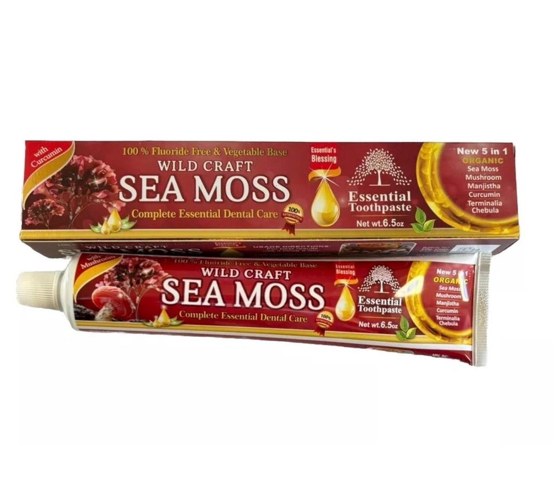 1-36 Tubes Wild-craft Sea Moss Toothpaste by Essential Palace 5 in 1 ...