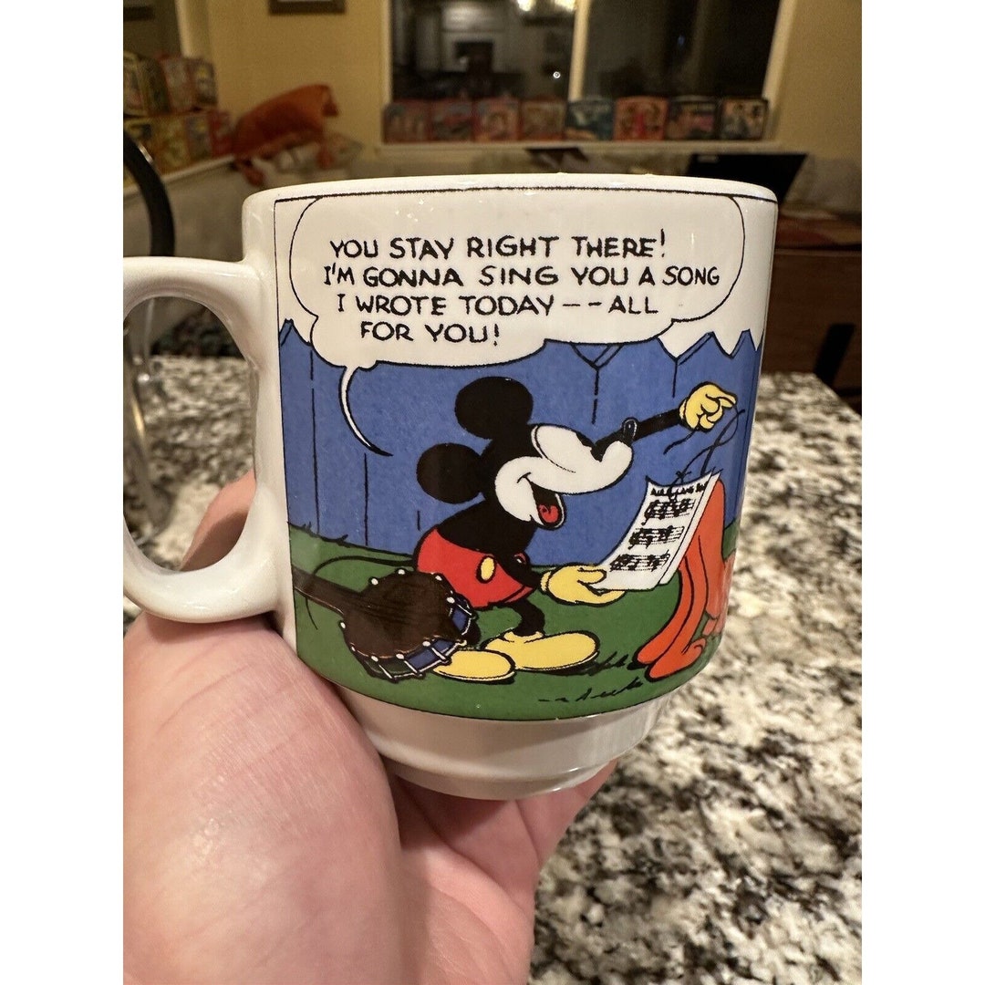 Vintage Disney Comic Strip Coffee Mug Trio - Etsy