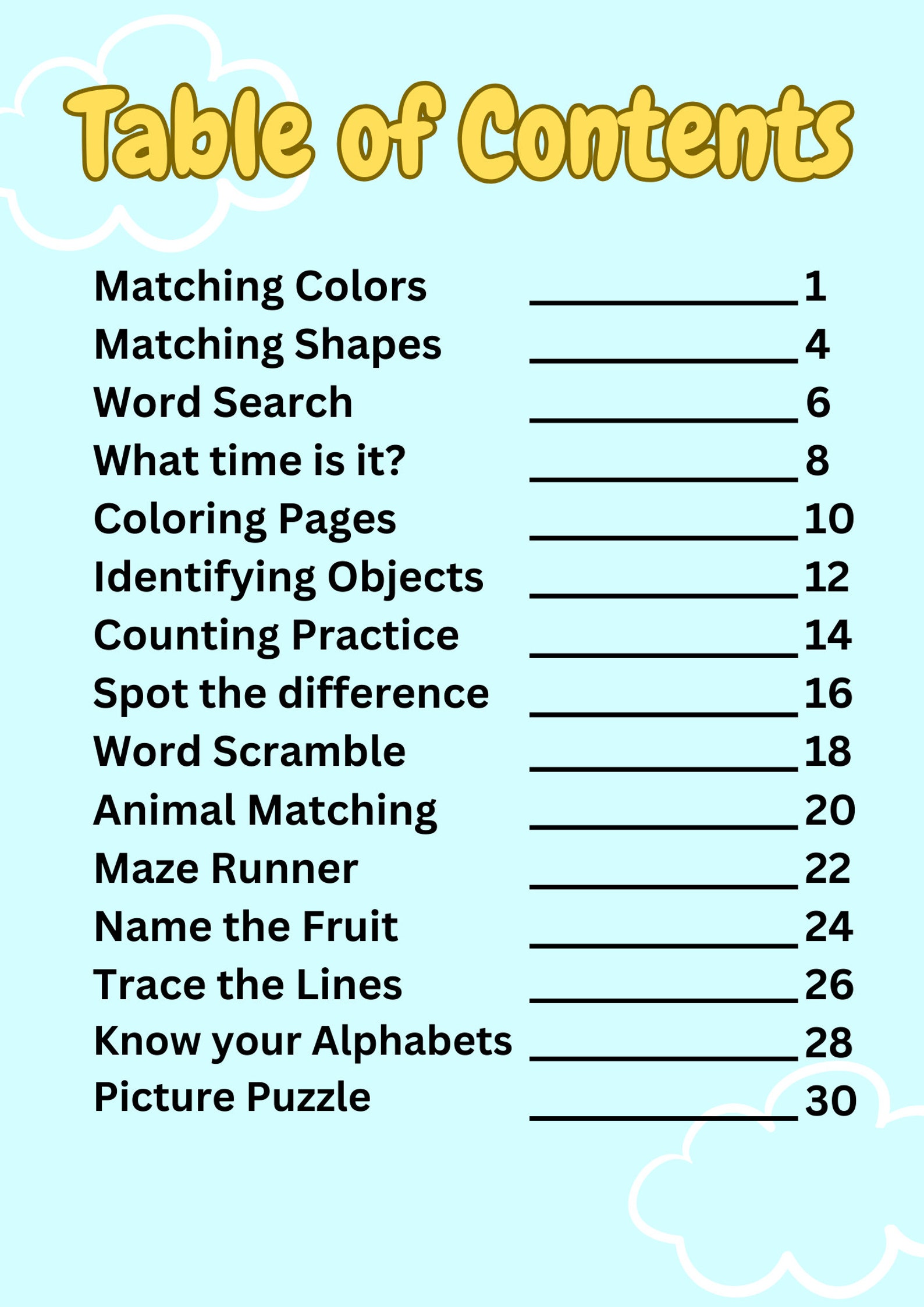 Toddler Busy Book, Printable Preschool Learning Book, Homeschool ...