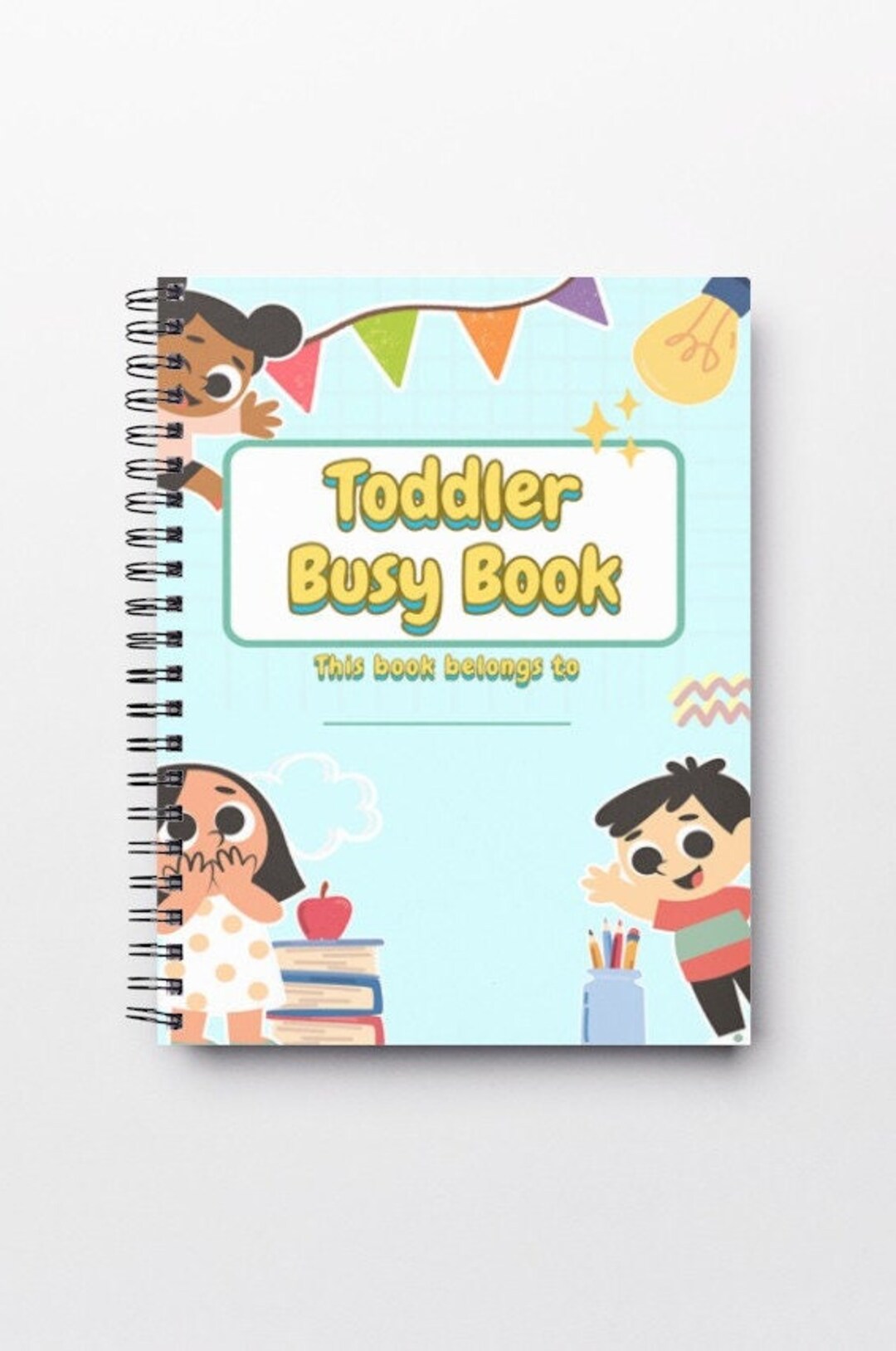 Toddler Busy Book, Printable Preschool Learning Book, Homeschool ...