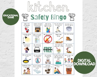 Food Safety Bingo, 30 Printable Bingo Cards, Educational Games ...