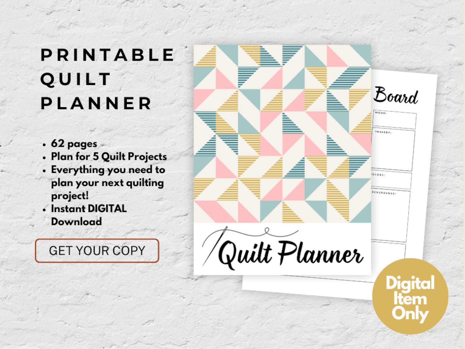 Quilting Planner Printable, Quilting Printable, Quilt Planner, Quilt ...