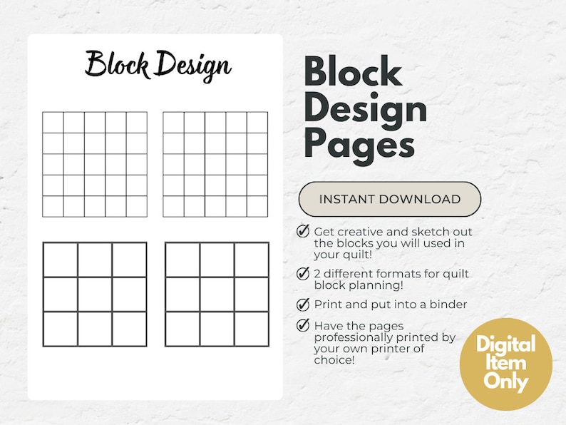 Quilting Planner Printable, Quilting Printable, Quilt Planner, Quilt ...