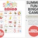 Summer Fun Bingo, 50 Printable Bingo Cards, Educational Games ...