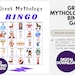 Greek Mythology Bingo, 50 Printable Bingo Cards, Educational Games ...