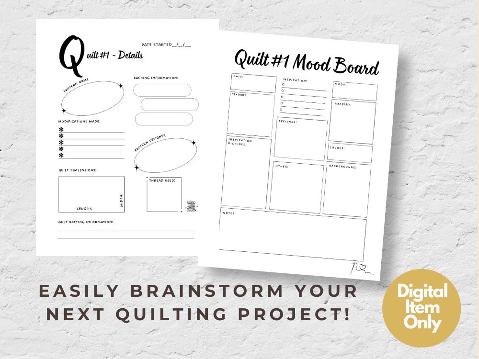 Quilting Planner Printable, Quilting Printable, Quilt Planner, Quilt ...