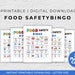 Food Safety Bingo, 30 Printable Bingo Cards, Educational Games ...
