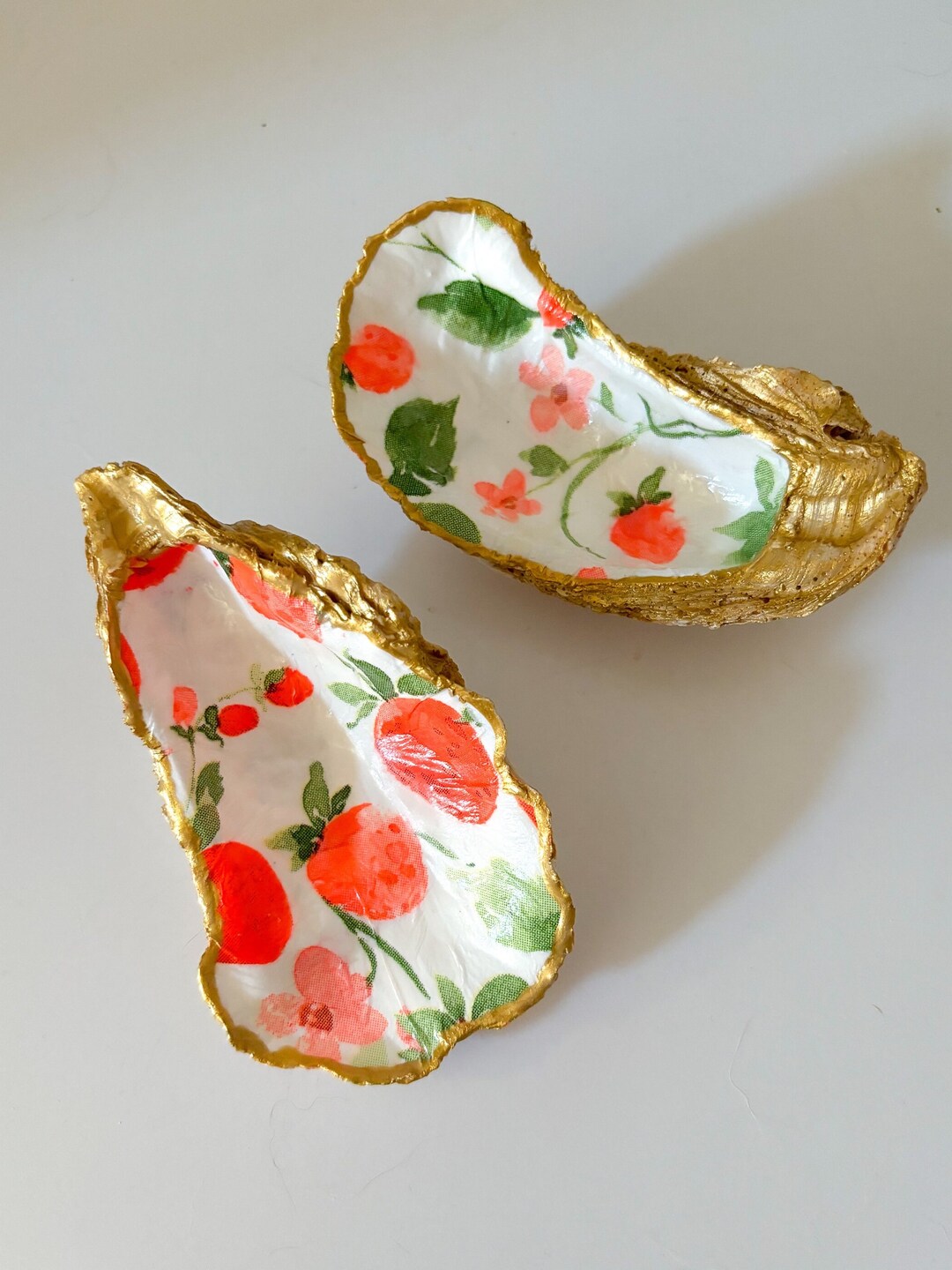 Strawberry Oyster Jewelry Dish - Etsy