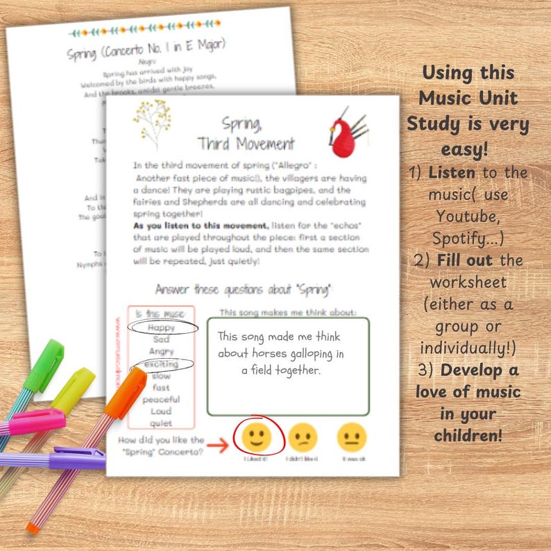 Vivaldi's Four Seasons Music Appreciation Unit Study (printable) - Etsy