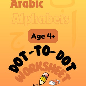 Arabic Alphabets Dot-to-dot Worksheet - Etsy