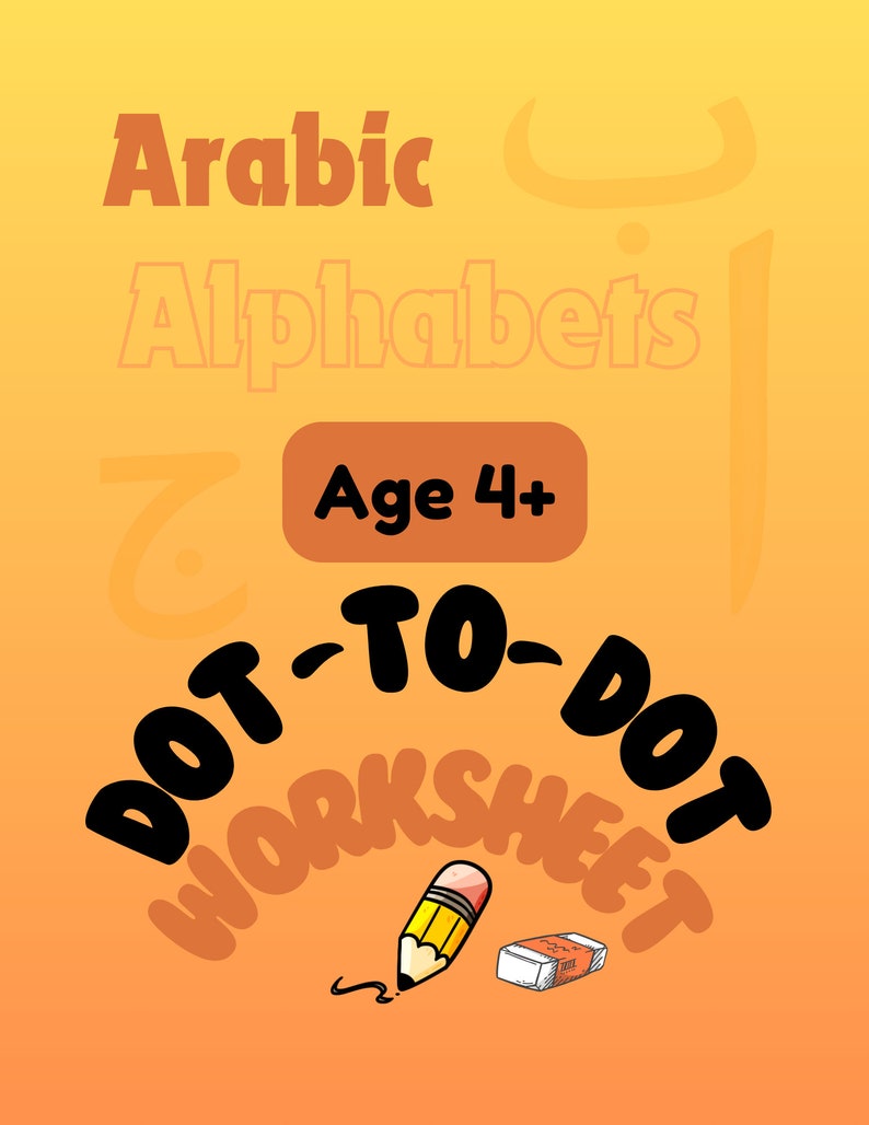Arabic Alphabets Dot-to-dot Worksheet - Etsy