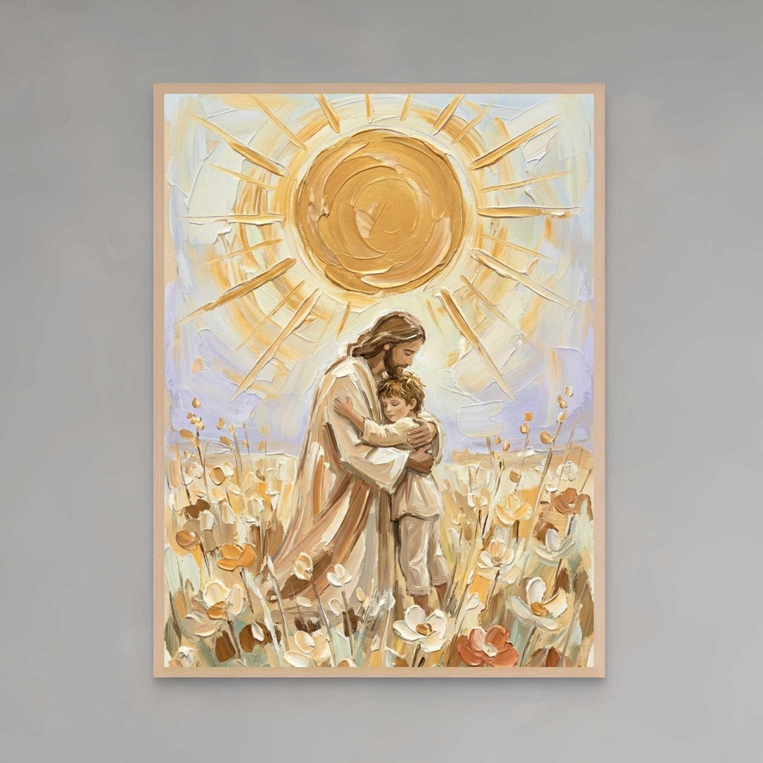 Safe With Jesus, Christian Art, Jesus With Boy, Picture of Jesus ...