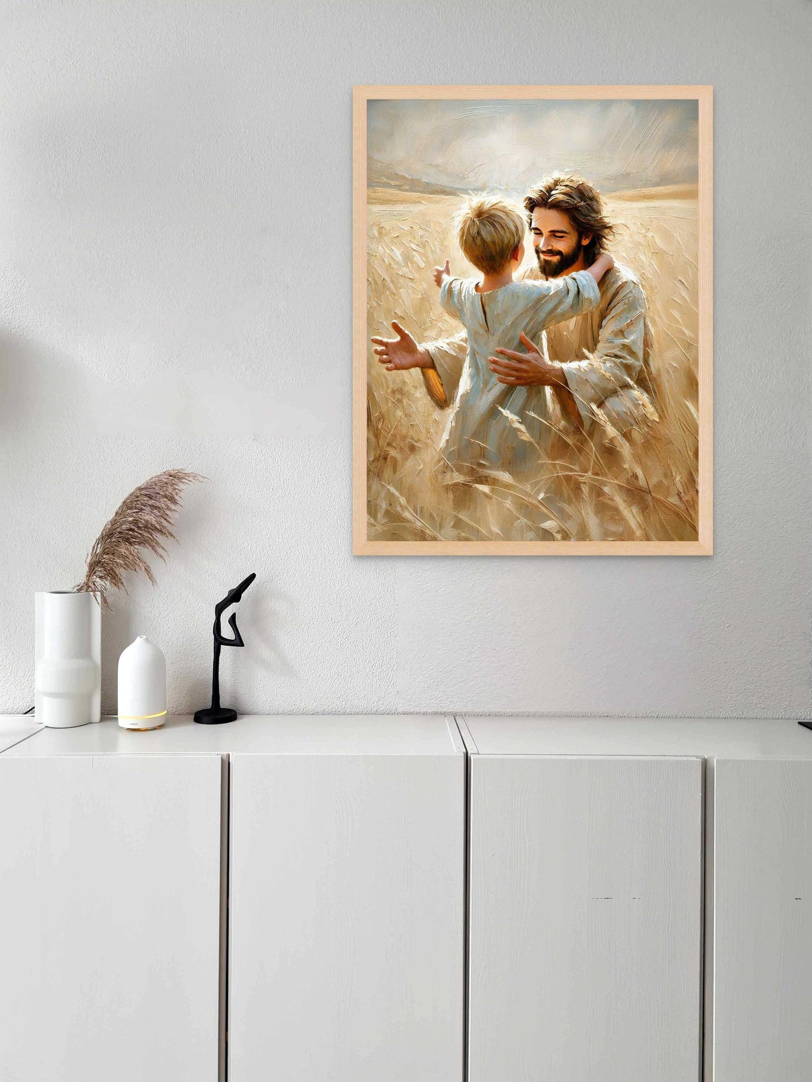 He Loves You, Christian Art, Jesus With Boy, Jesus Wall Art, LDS Art ...