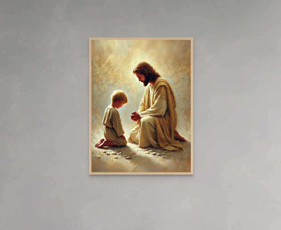 Jesus Prays for You, Christian Painting, Jesus With Boy, Jesus ...