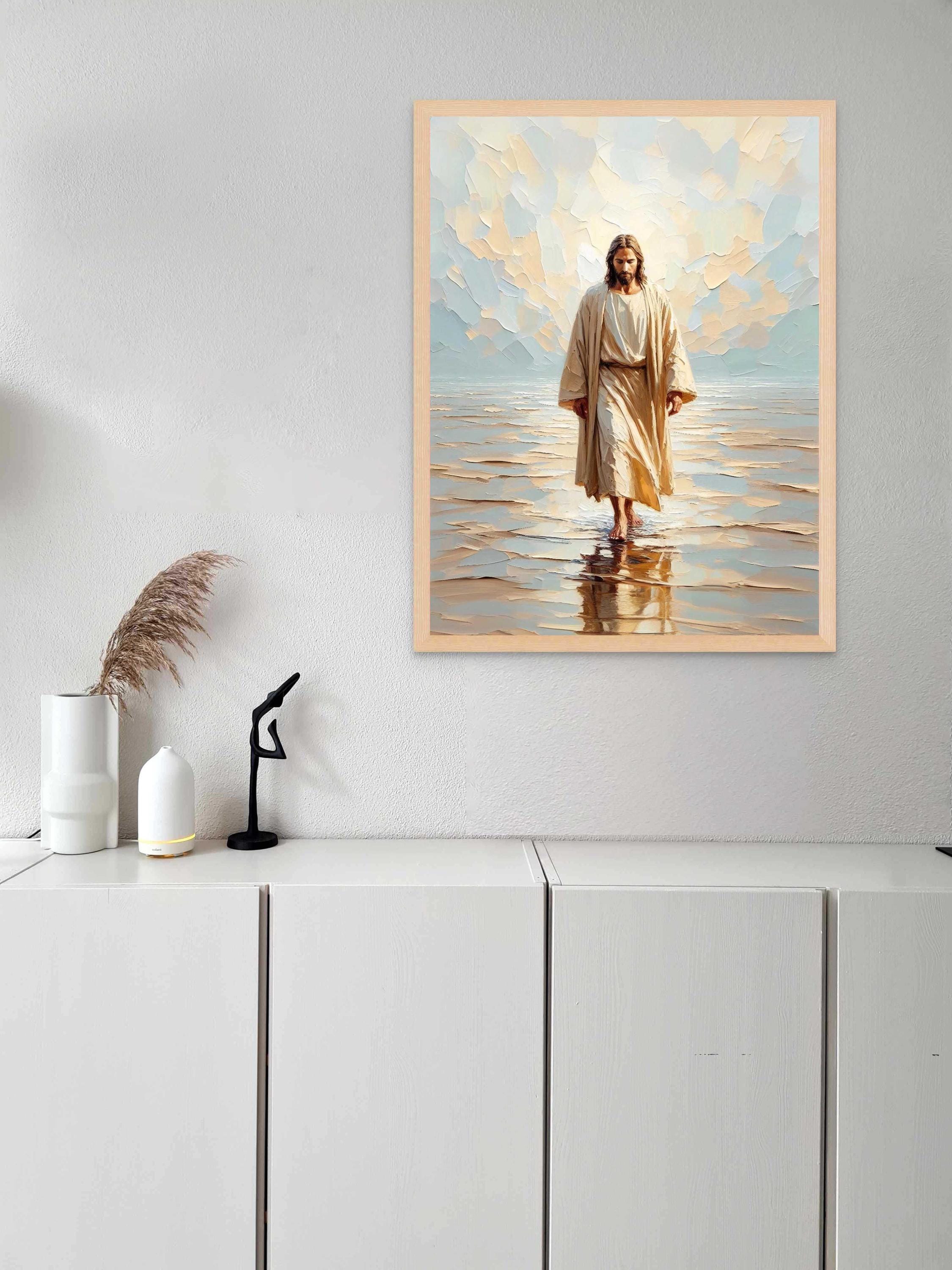 Jesus Walking on Water, Christian Art, Picture of Jesus, Christian ...
