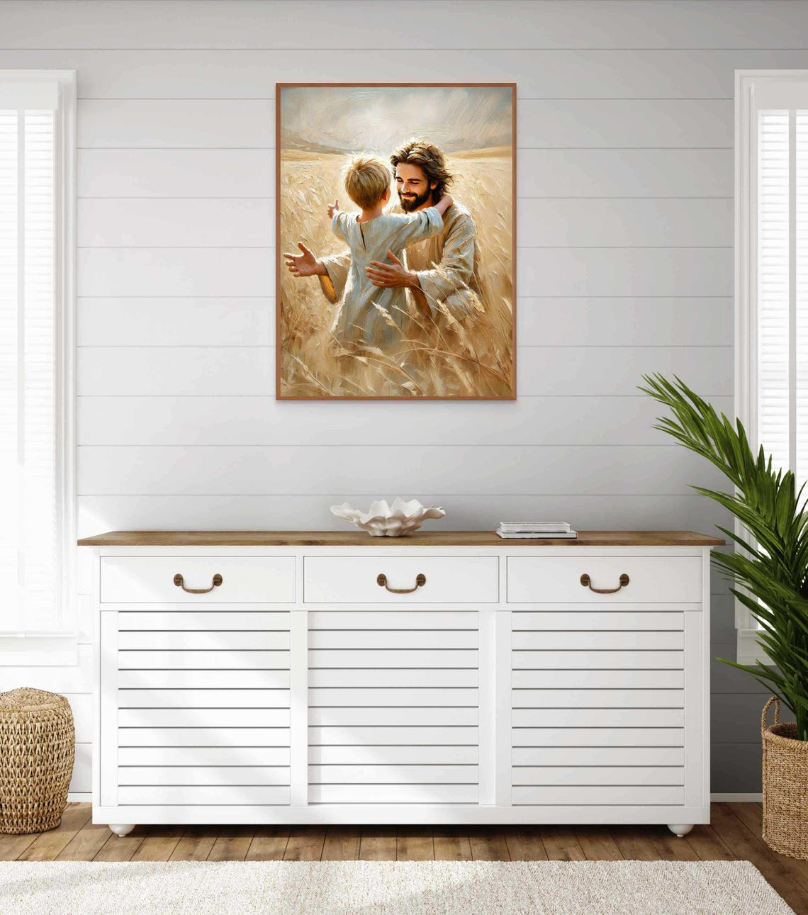 He Loves You, Christian Art, Jesus With Boy, Jesus Wall Art, LDS Art ...