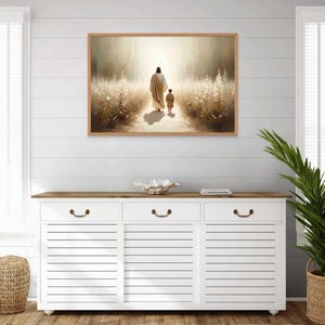 Christ Will Guide You, Christian Art, Jesus With Boy, Jesus Wall Art ...