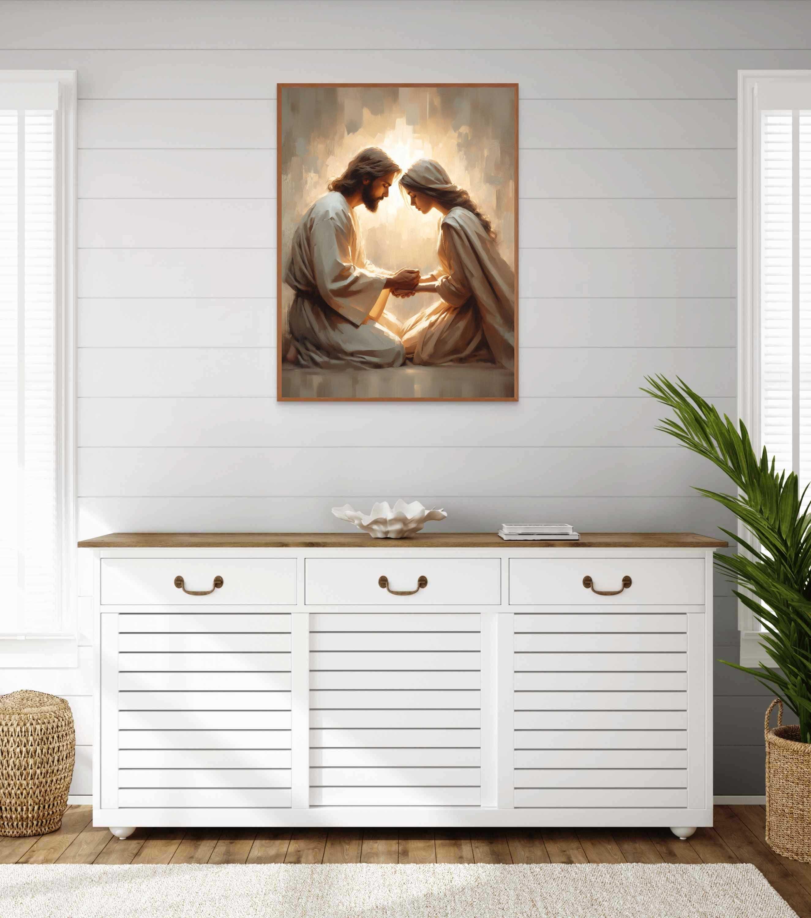 Your Savior, Christian Painting, Jesus and Girl, Picture of Christ, LDS ...