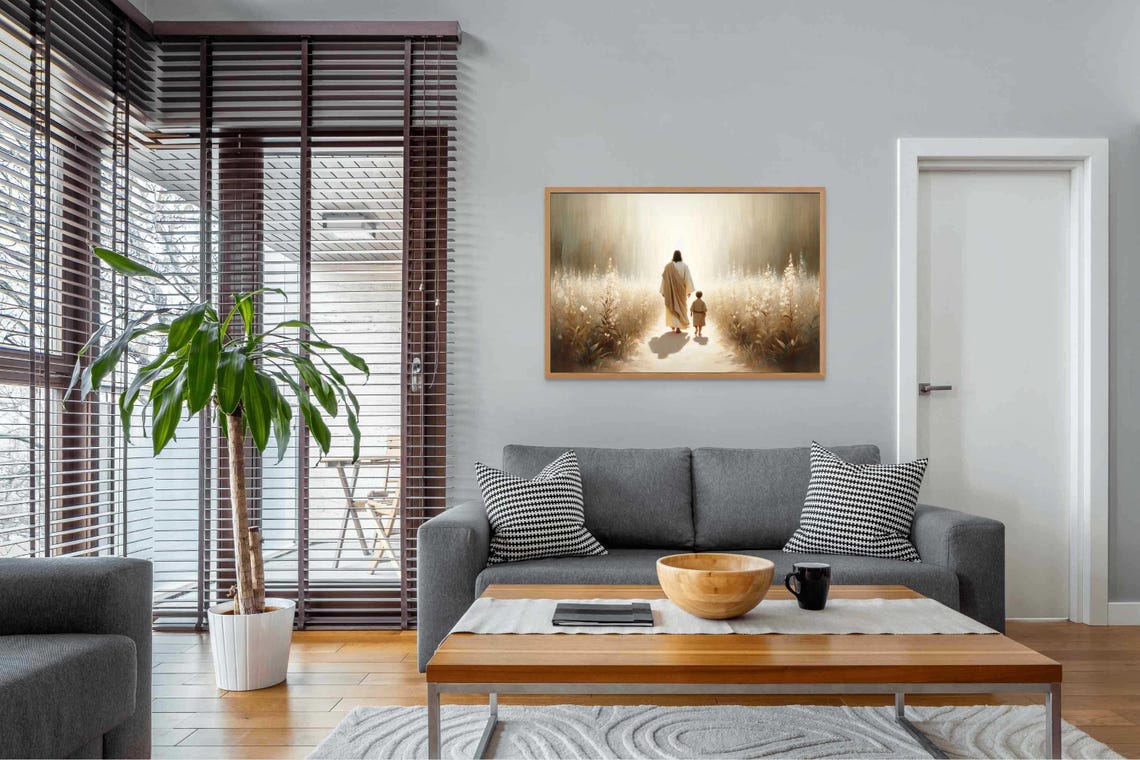 Christ Will Guide You, Christian Art, Jesus With Boy, Jesus Wall Art ...