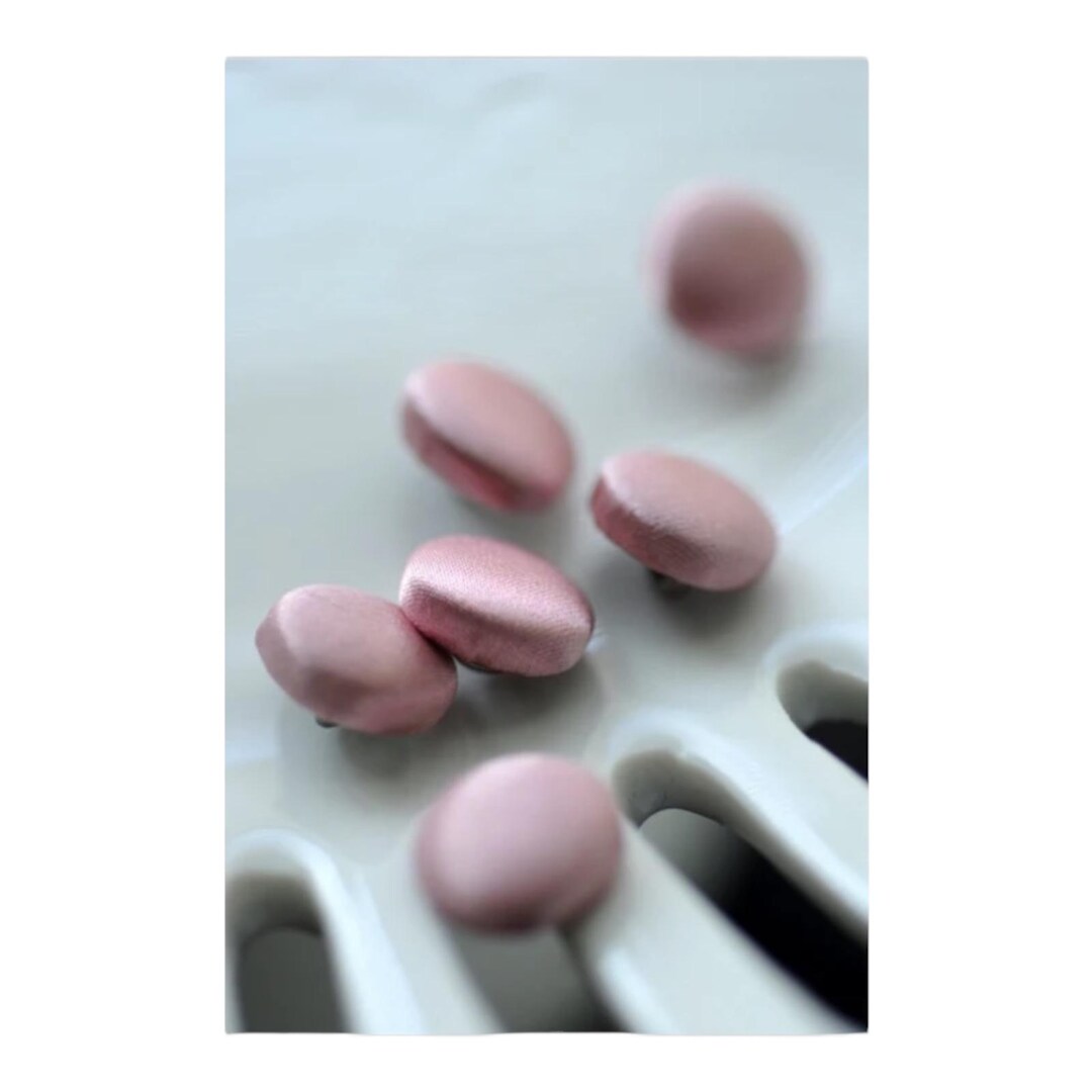 Dusky Pink Wedding Dress Buttons 100% Silk Satin Bridal Buttons Silk ...