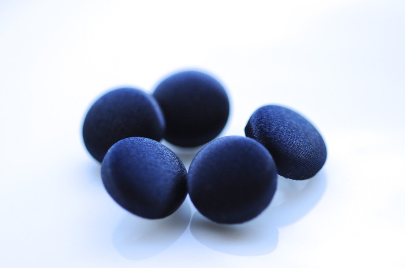 Navy Wedding Dress Buttons Silk Satin Bridal Buttons Blue Silk ...