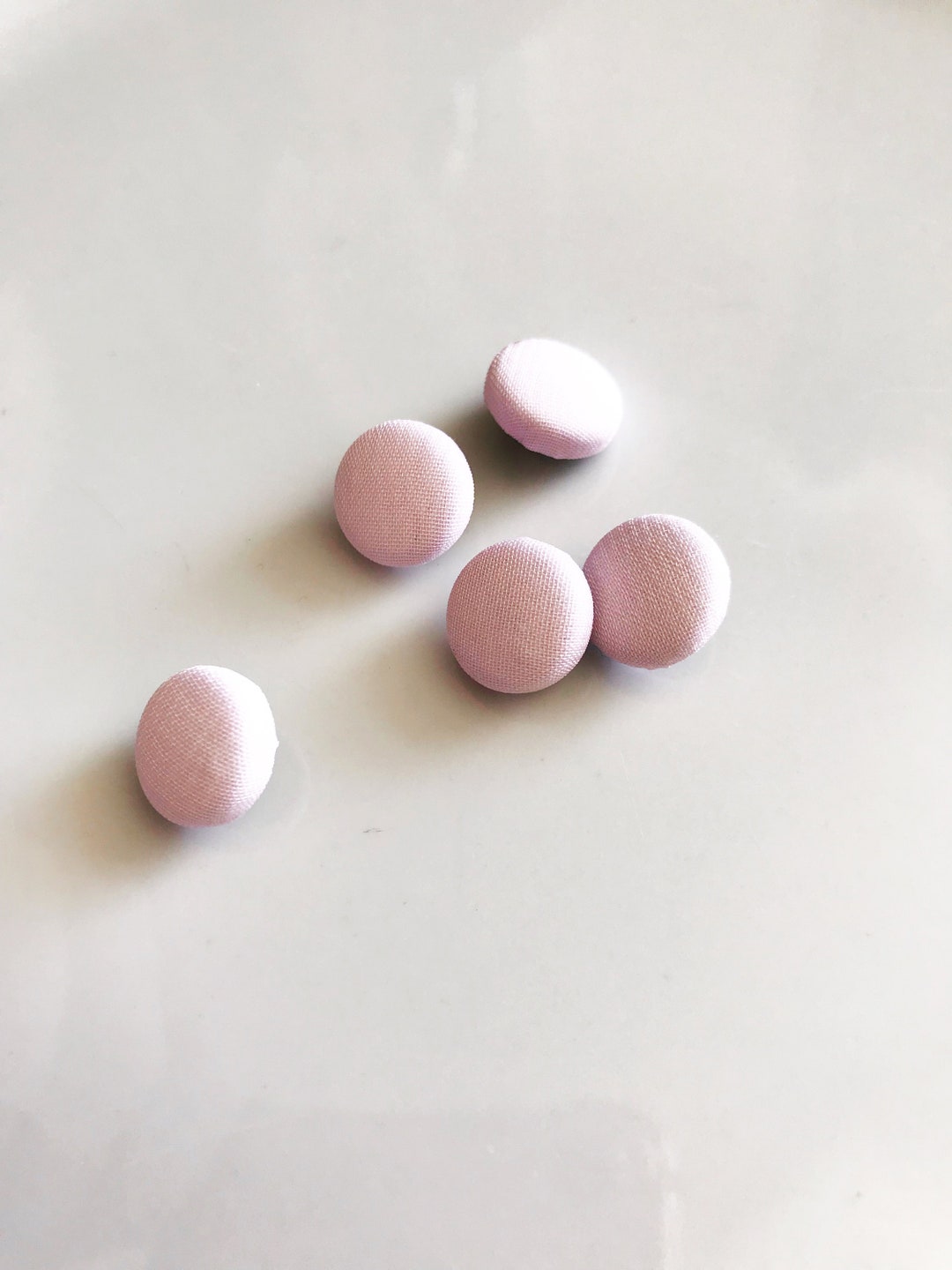 Chiffon Covered Pale Pink Wedding Dress Buttons Silk Satin Bridal ...