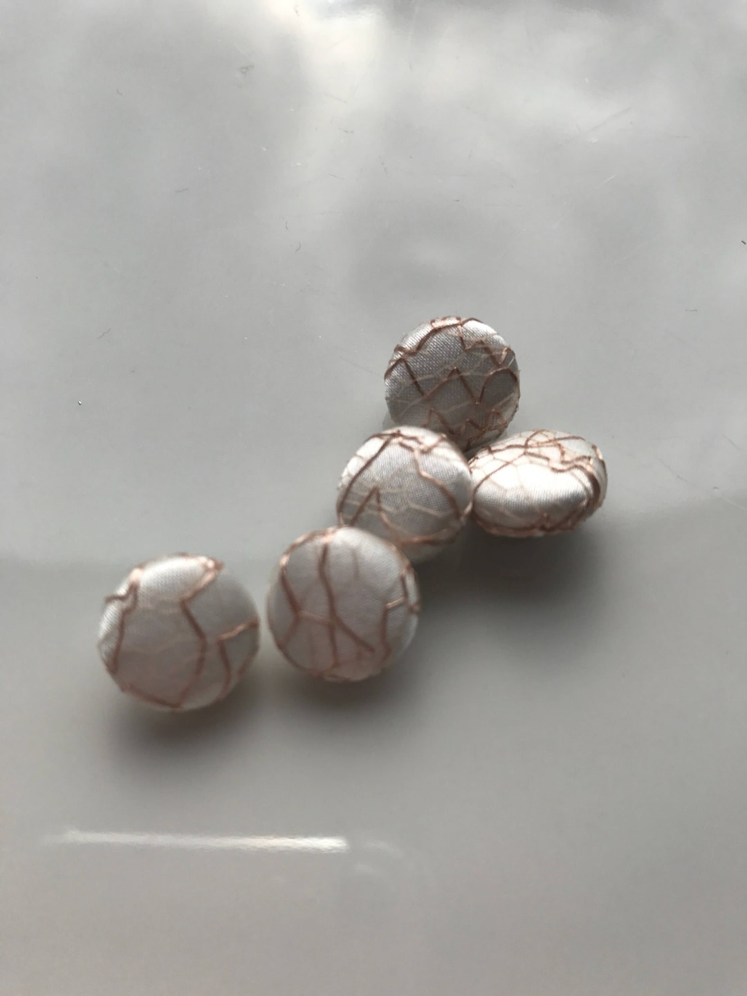 Blush Lace Covered Ivory Wedding Dress Buttons Silk Satin Bridal ...