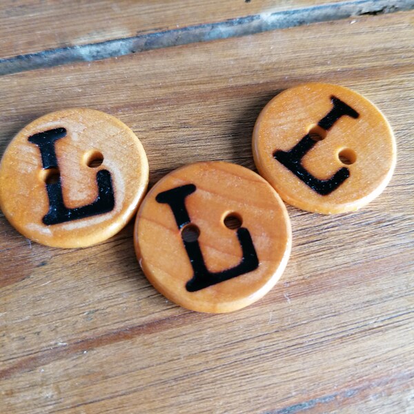 Alphabet Buttons - Etsy