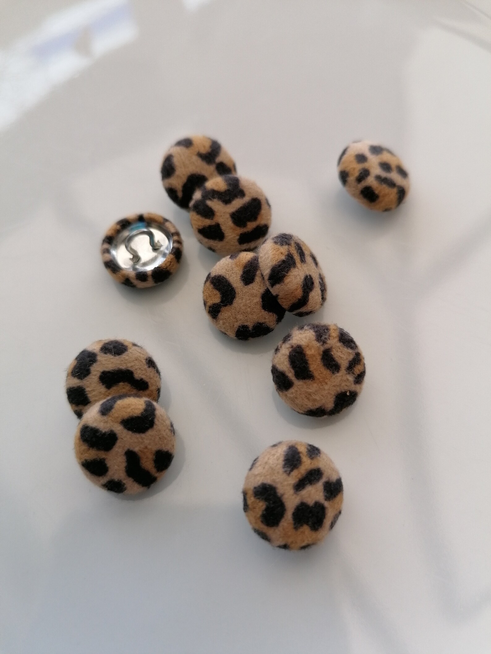 Leopard Print Wedding Dress Buttons Faux Suede Bridal Buttons | Etsy