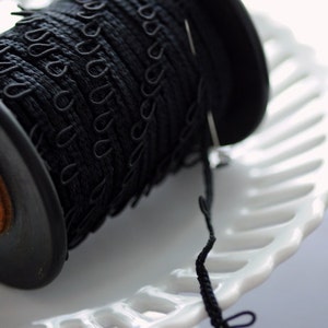 Black Bridal Button Looping Elastic Wedding Dress Buttonhole | Etsy