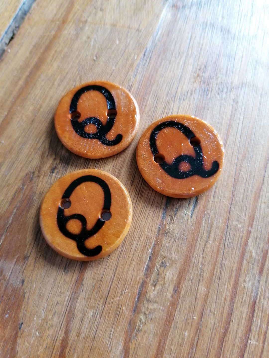 Wooden Letter Q Buttons Upper Case Alphabet Capital - Etsy
