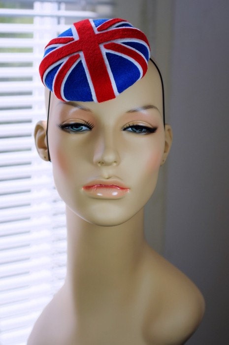 Union Jack Cocktail Hat Fascinator Flag UK GB | Etsy