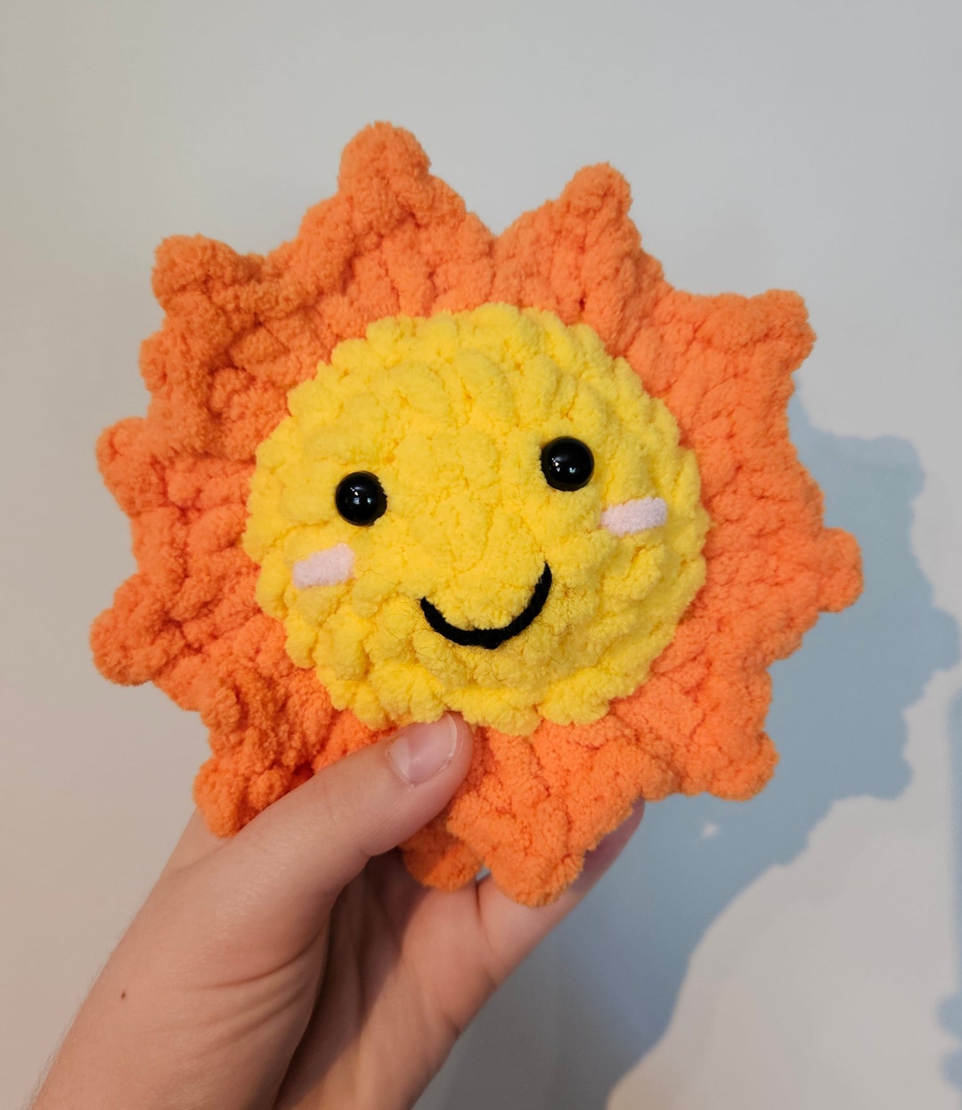 Smiley Sun Amigurumi Crochet Plush - Etsy