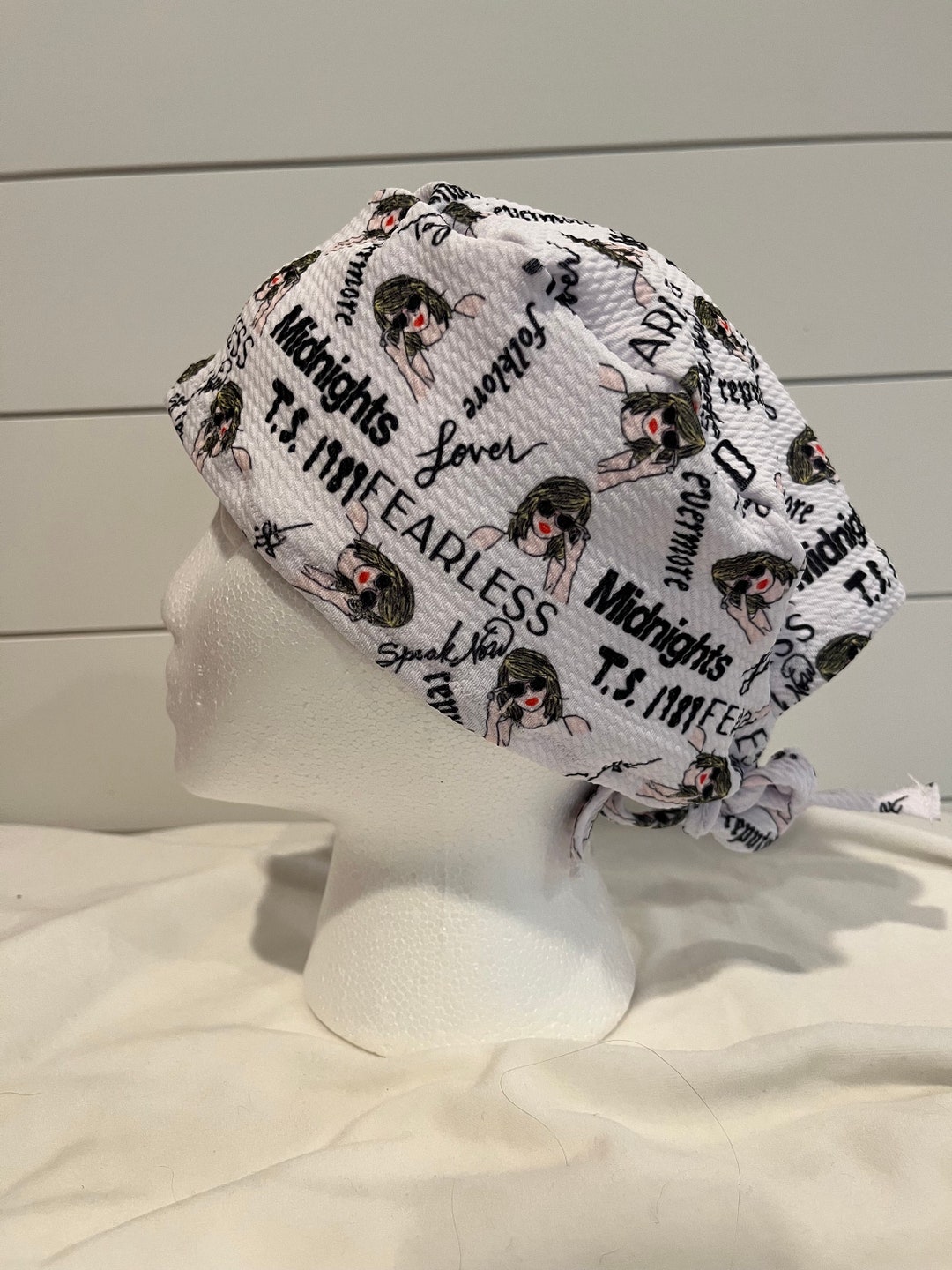 Taylor Swift Scrub Cap- Soft and Stretchy Textured Bullet - Etsy