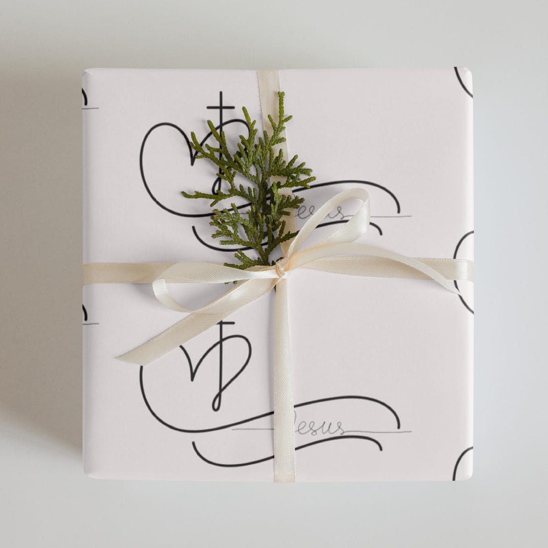Jesus Wrapping Paper,religious Wrapping Paper Roll, Religious Christmas ...