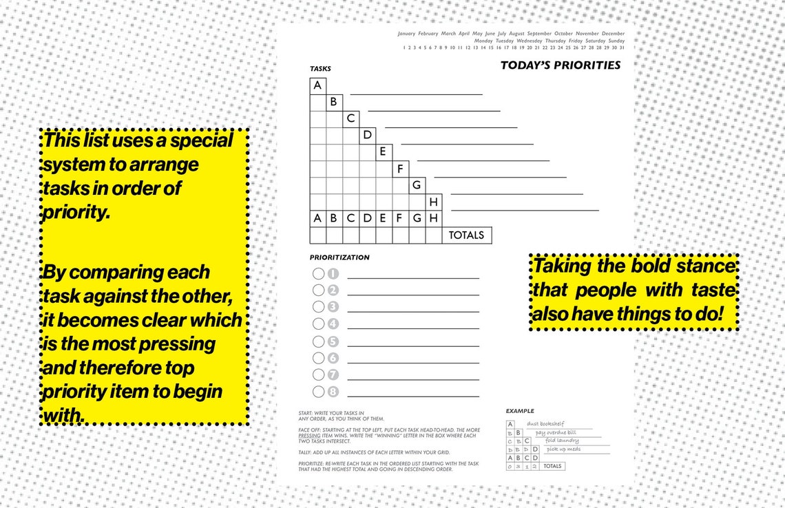 To-do List Priority System - ADHD Prioritization Tool - Minimalist ...