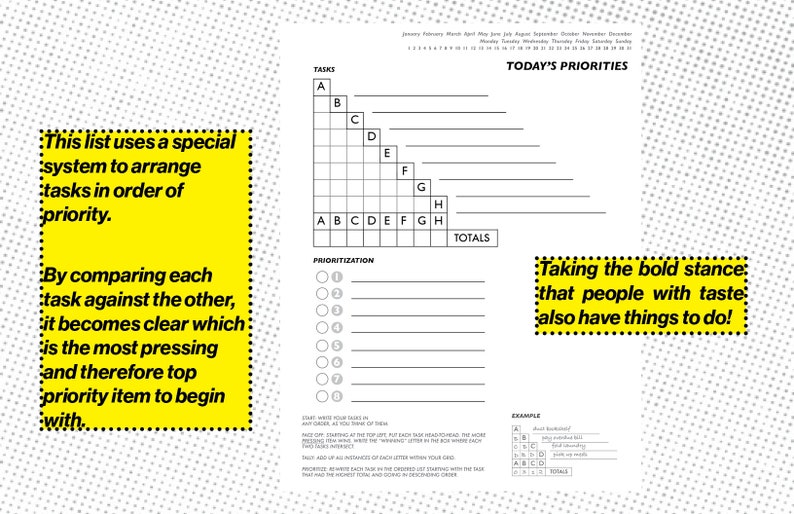 To-do List Priority System - ADHD Prioritization Tool - Minimalist ...