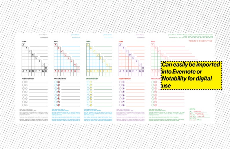 To-do List Priority System - ADHD Prioritization Tool - Minimalist ...