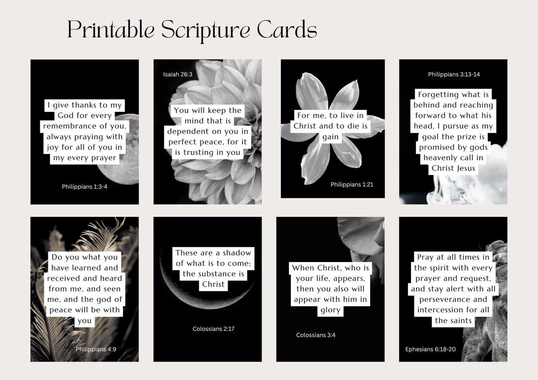 Printable Scripture Cards - Etsy