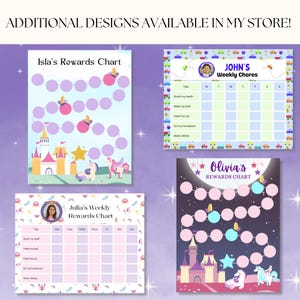Pink Rewards Chart Printable | Kids Routine Chart | Kids Chore Chart ...