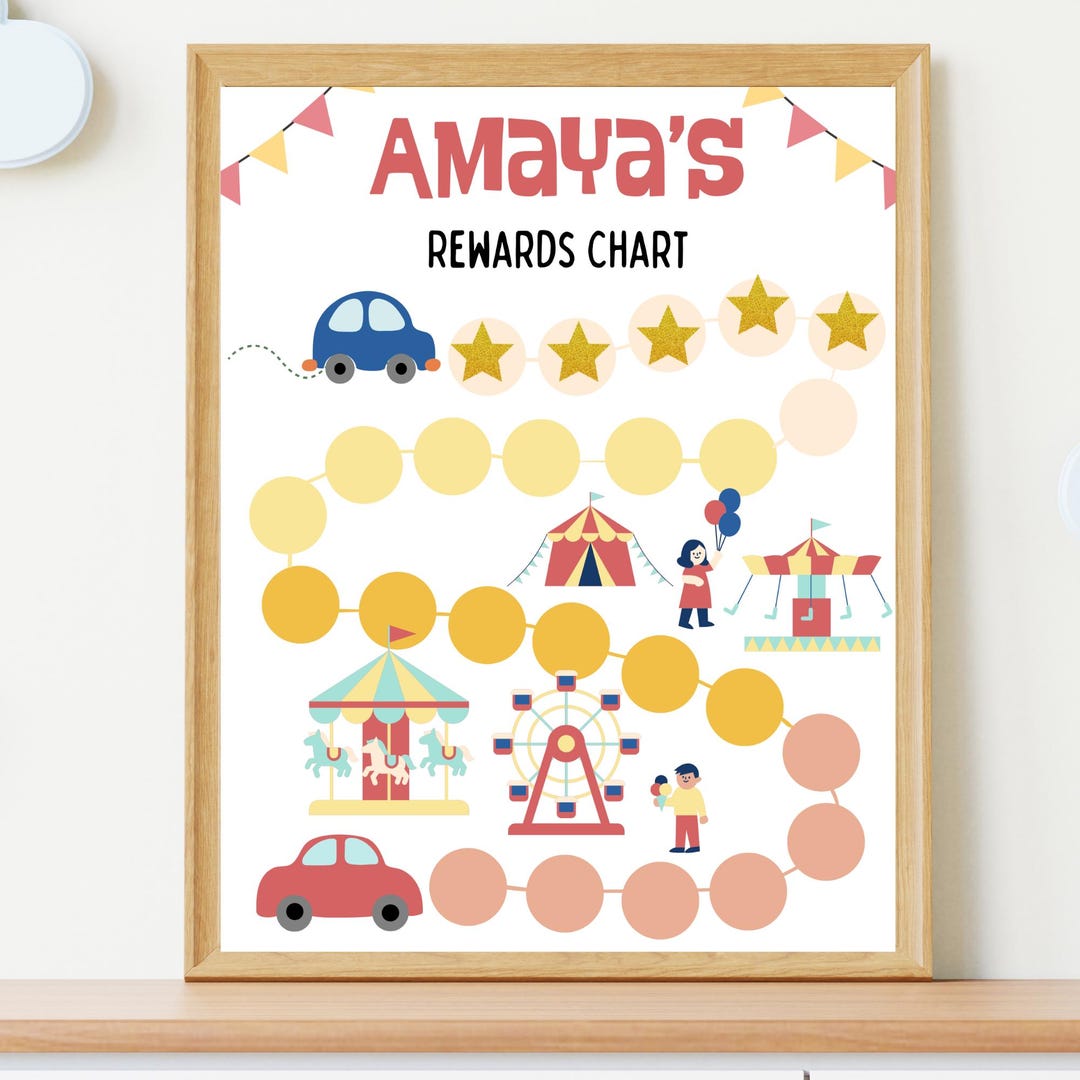 Printable Kids Reward Chart, Printable Kids Behavior Chart, Kids Chore ...