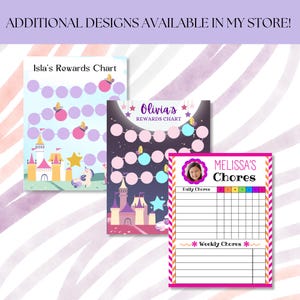 Purple Rewards Chart Printable,kids Routine Chart,kids Chore Chart,kids ...