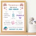 Pink First Day of School Sign|back to School Sign Printable|editable ...