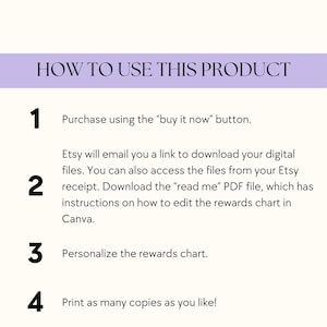 Purple Rewards Chart Printable,kids Routine Chart,kids Chore Chart,kids ...