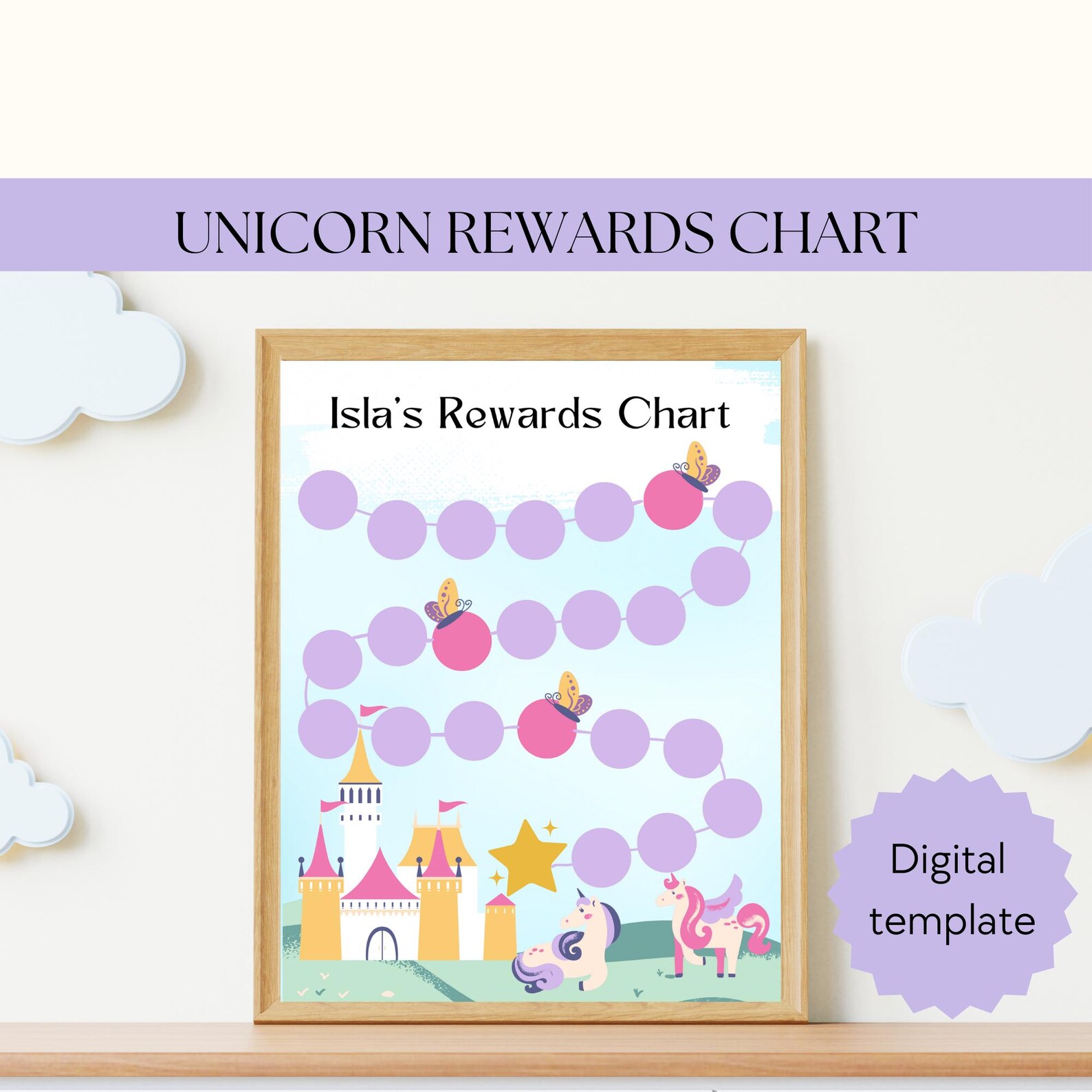 Unicorn Printable Kids Rewards Chart Kids Routine Chart Kids Chore ...