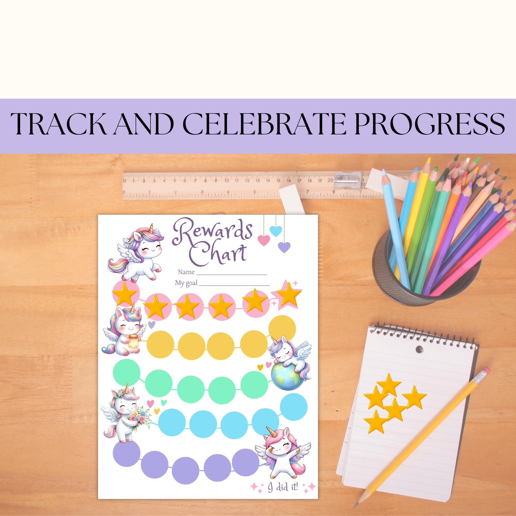 Kids Reward Chart, Preschool, Toddler, Printable Rewards Chart for Kids ...