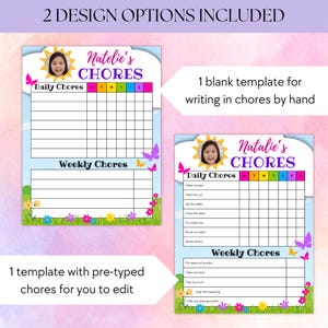 Rewards Chart Printable PDF | Kids Routine Chart | Kids Chore Chart ...